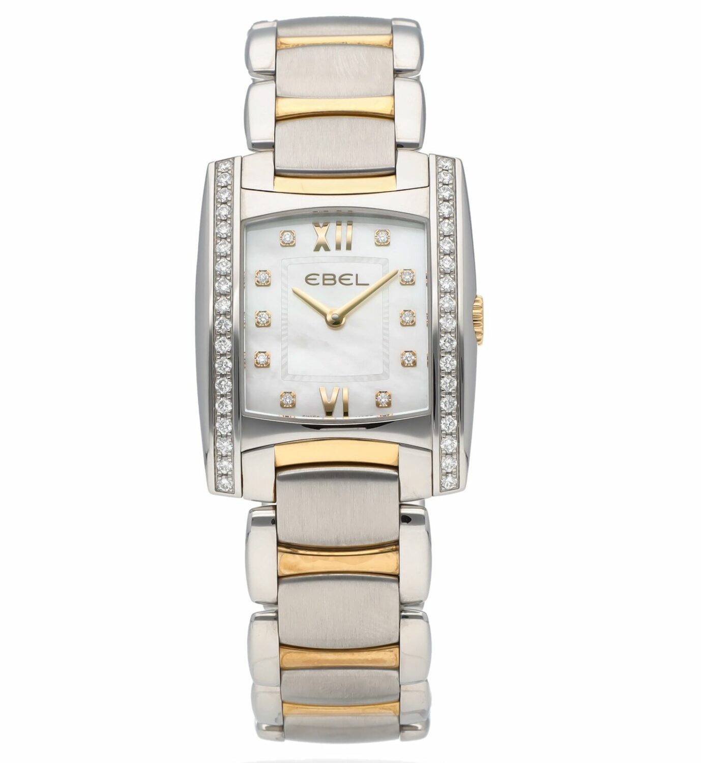 Ebel Brasilia MOP Dial 18k Yellow Gold & Steel Quartz Ladies Watch ...