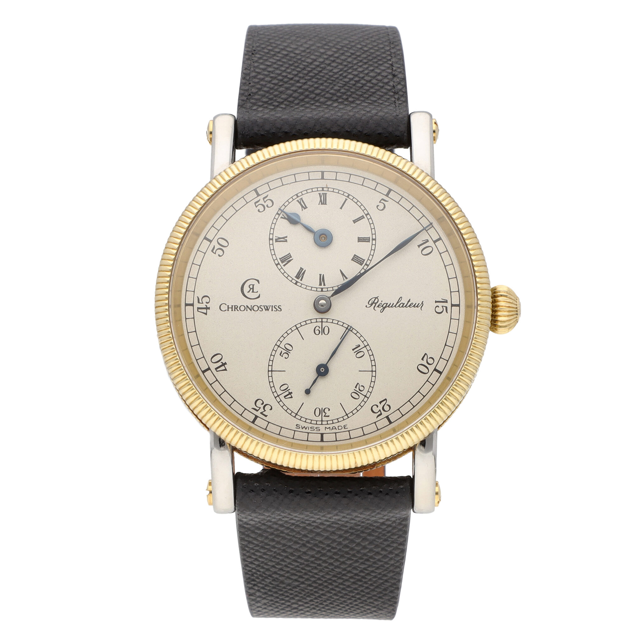 Chronoswiss Regulateur Yellow Gold & Steel Manual-Wind 38mm Men's Watch ...