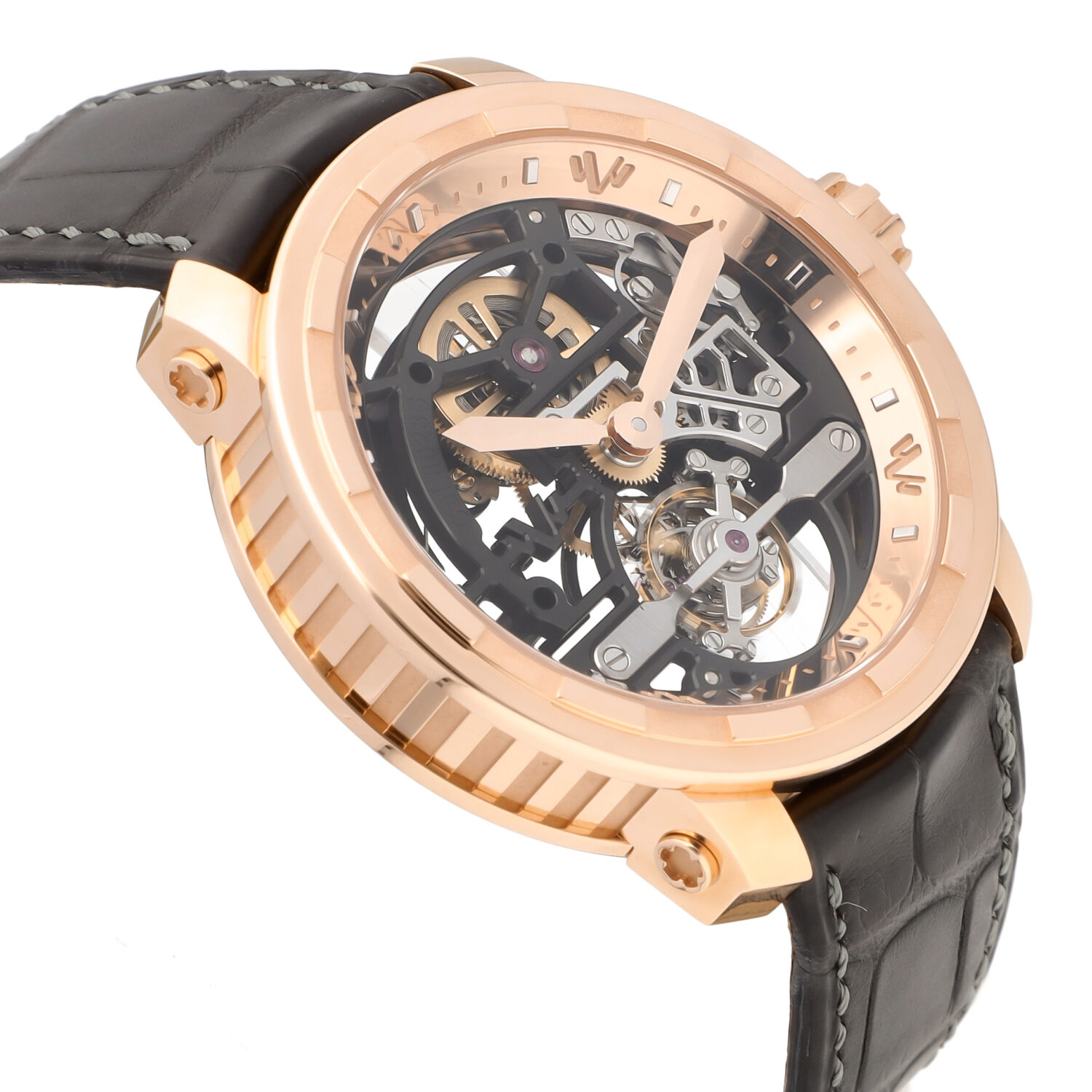 Dewitt Twenty-8 Eight Skeleton Tourbillon 18k Rose Gold Mens LE Watch ...