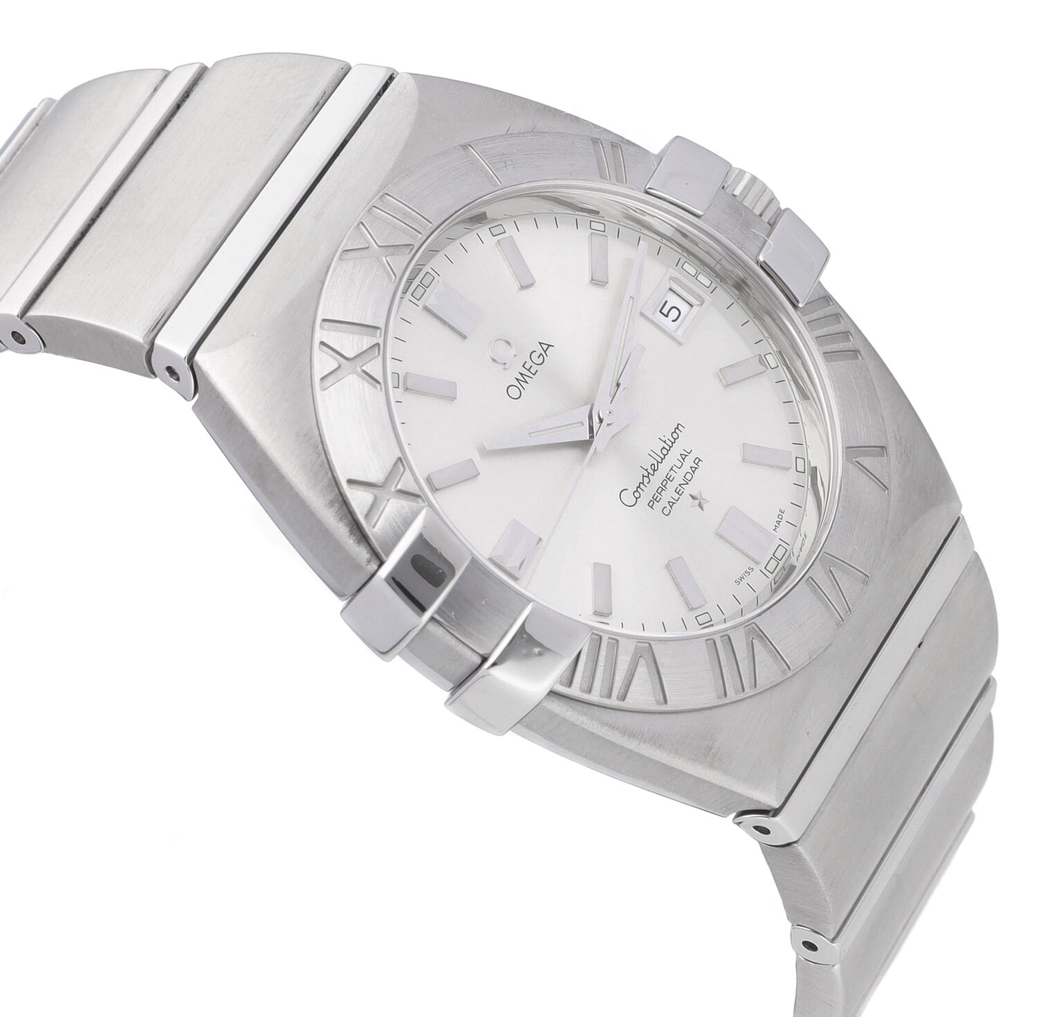 Omega Constellation Steel Perpetual Calendar 38mm Quartz Men's Watch ...