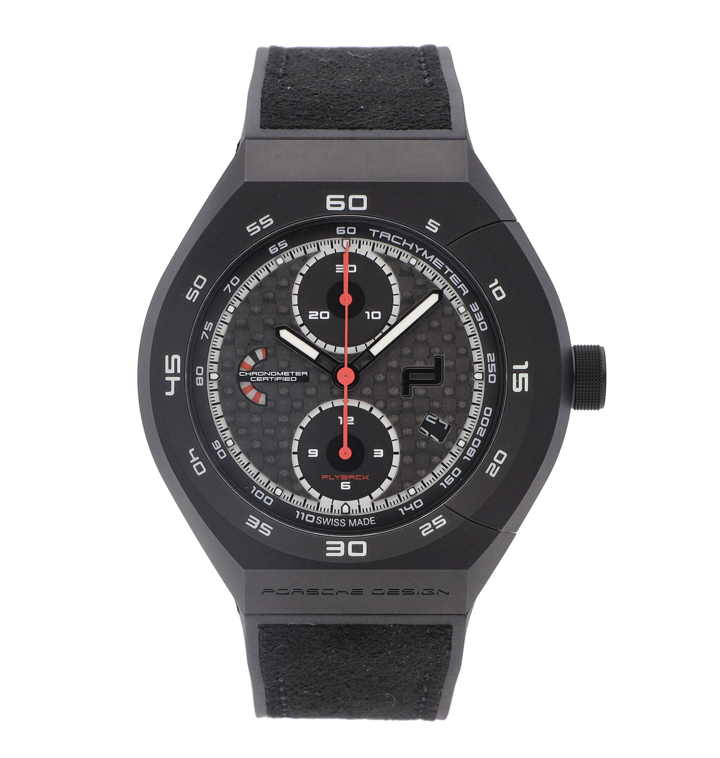 Porsche Design Monoblock Flyback Actuator 45mm Men's Watch 6033.6.01 ...