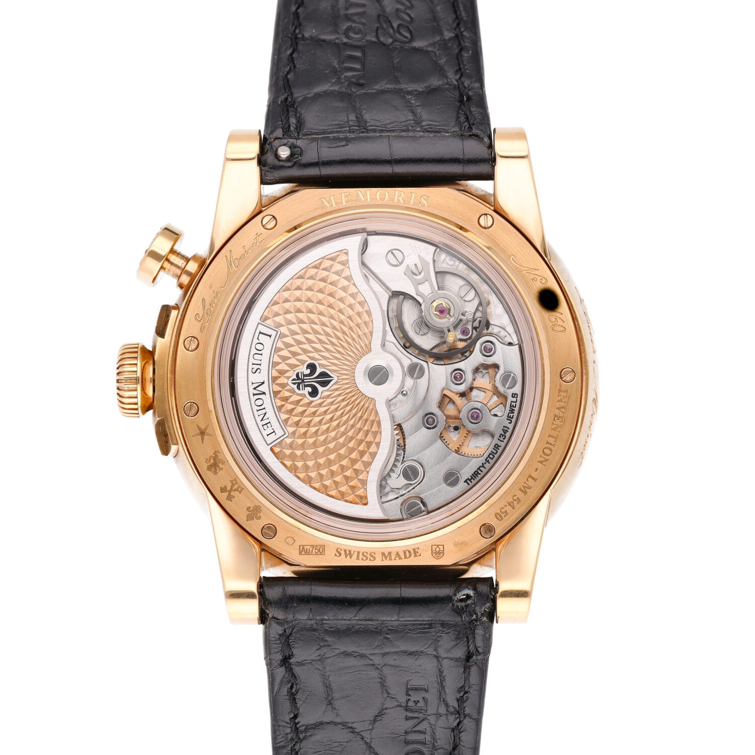 Louis Moinet Memoris Chrono 18k Rose Gold 46mm Automatic Men's Watch LM ...