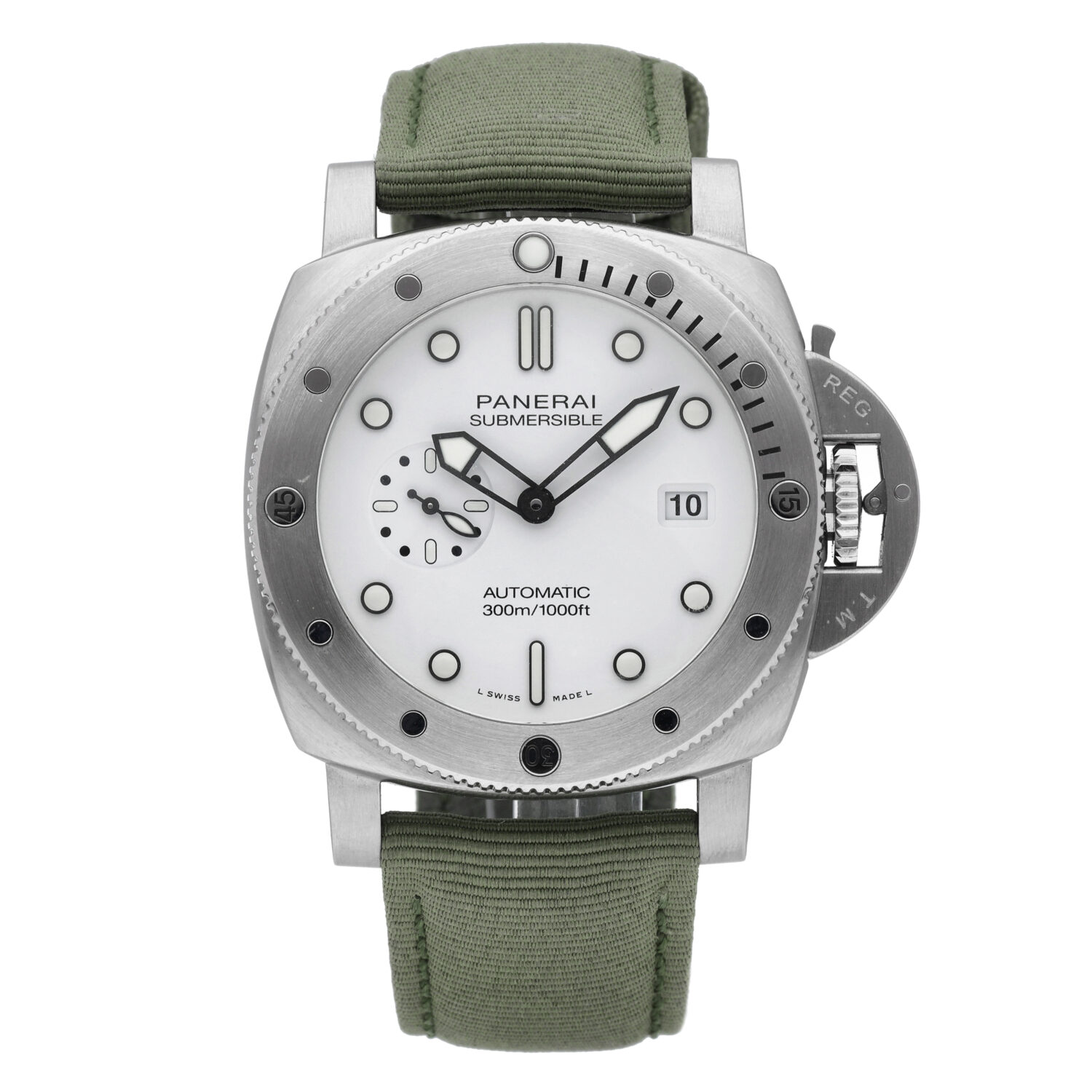 Panerai Submersible QuarantaQuattro Bianco 44mm Automatic Men's Watch ...