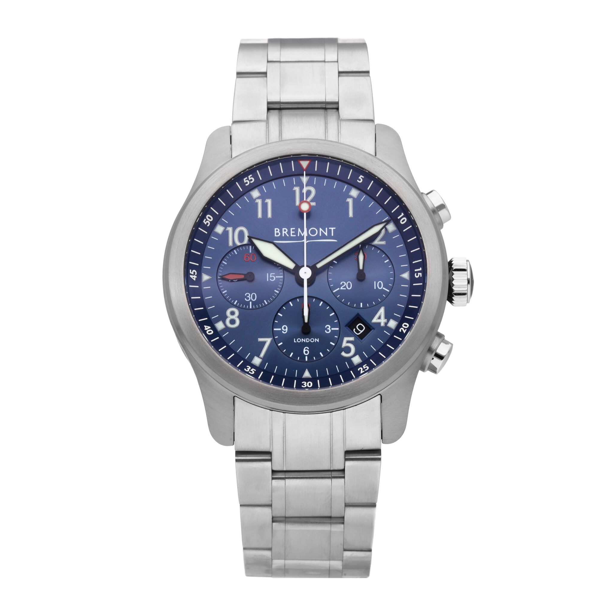Bremont ALT1-P2 Chronograph Blue Dial 43mm Automatic Men's Watch ALT1 ...