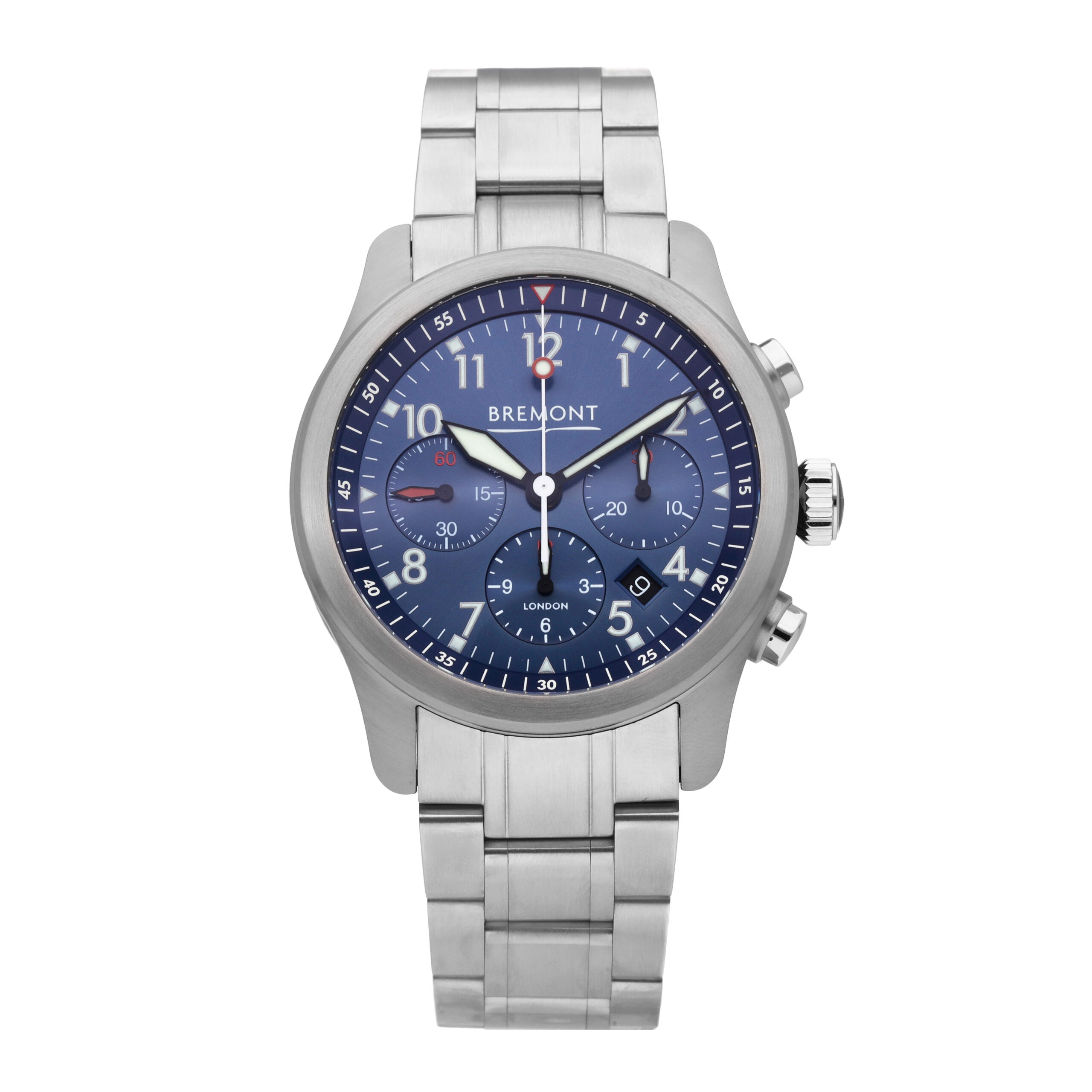 Bremont ALT1-P2 Chronograph Blue Dial 43mm Automatic Men's Watch ALT1 ...