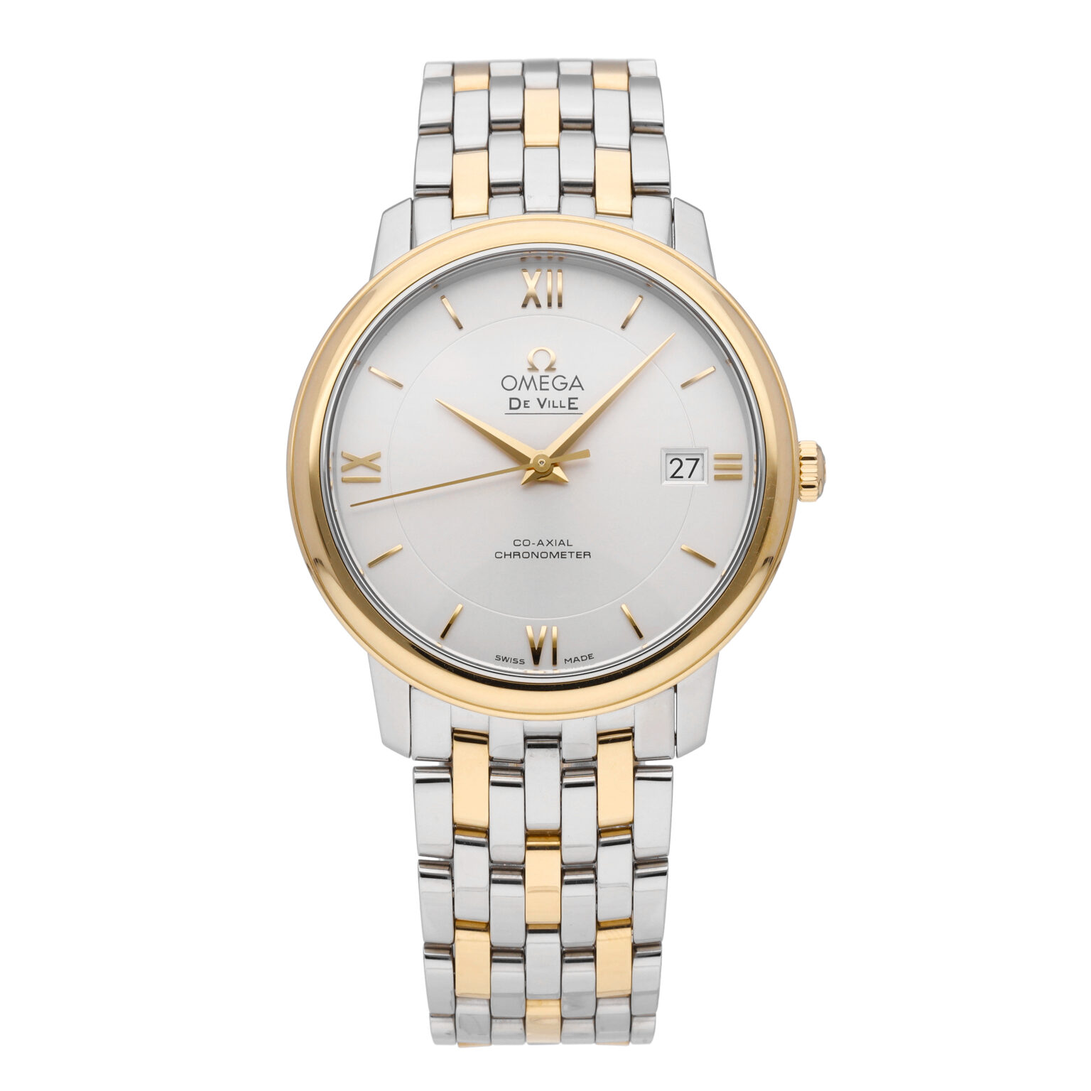 Omega De Ville Prestige Silver Dial 36.8mm Automatic Watch 424.20.37.20.02.001 | The Watch Outlet