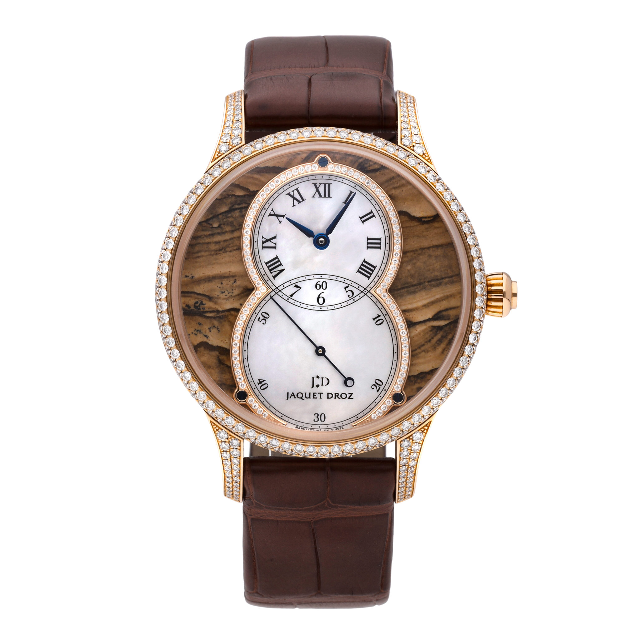 Jaquet Droz Grande Seconde Piece Unique 18k Rose Gold Auto Mens Watch ...